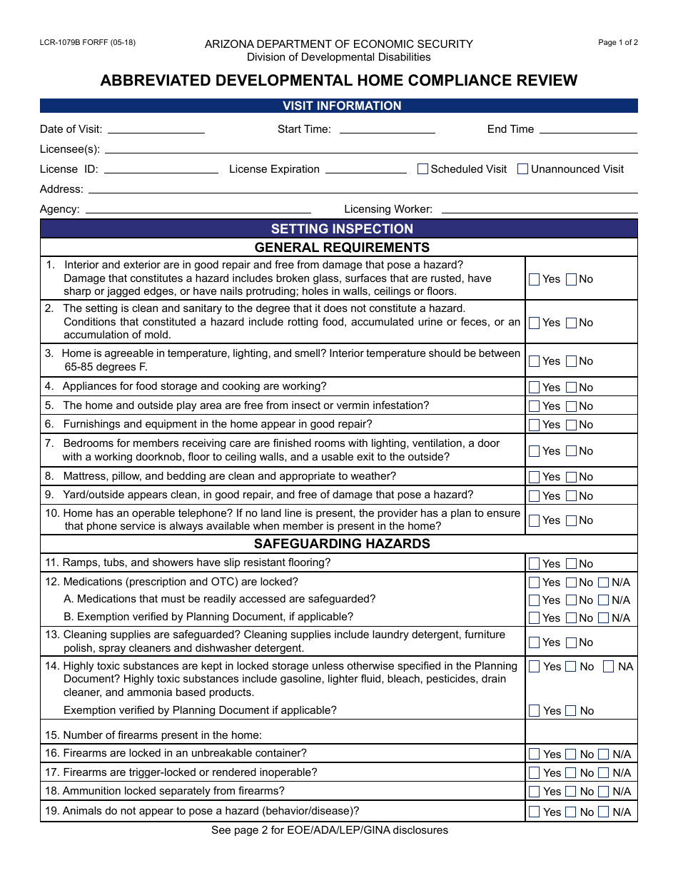 Form LCR-1079B FORFF - Fill Out, Sign Online and Download Fillable PDF ...