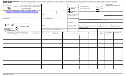 NRC Form 540 Download Fillable PDF or Fill Online Uniform Low-Level ...