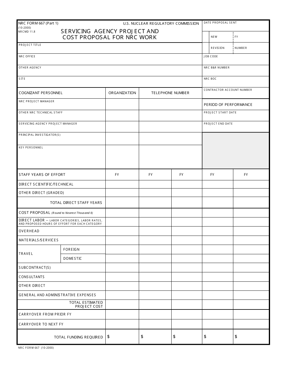 NRC Form 667 - Fill Out, Sign Online and Download Fillable PDF ...