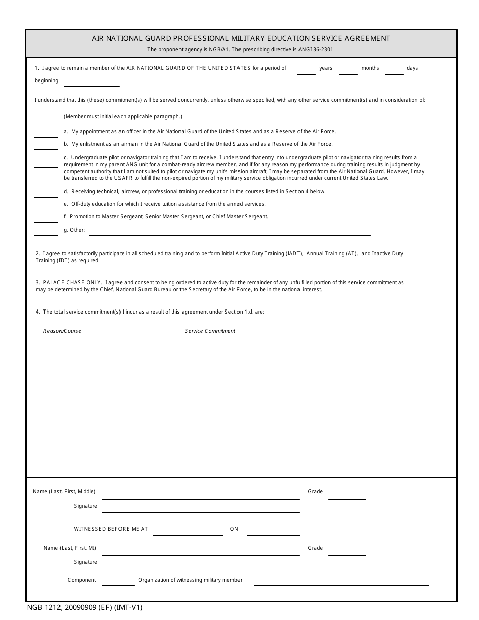 NGB Form 1212 - Fill Out, Sign Online and Download Printable PDF ...