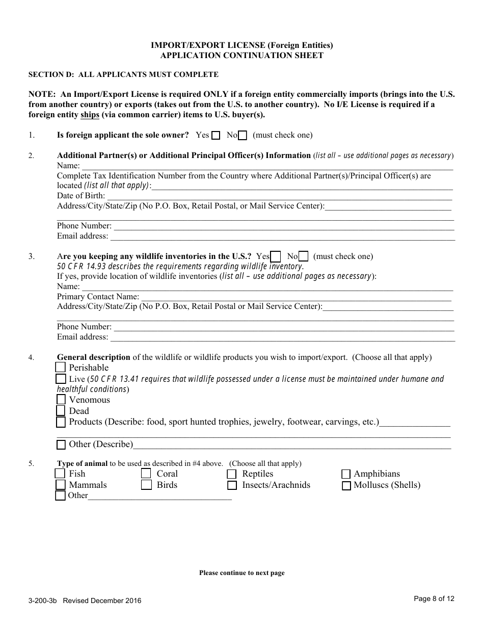 FWS Form 3-200-3B - Fill Out, Sign Online and Download Fillable PDF ...