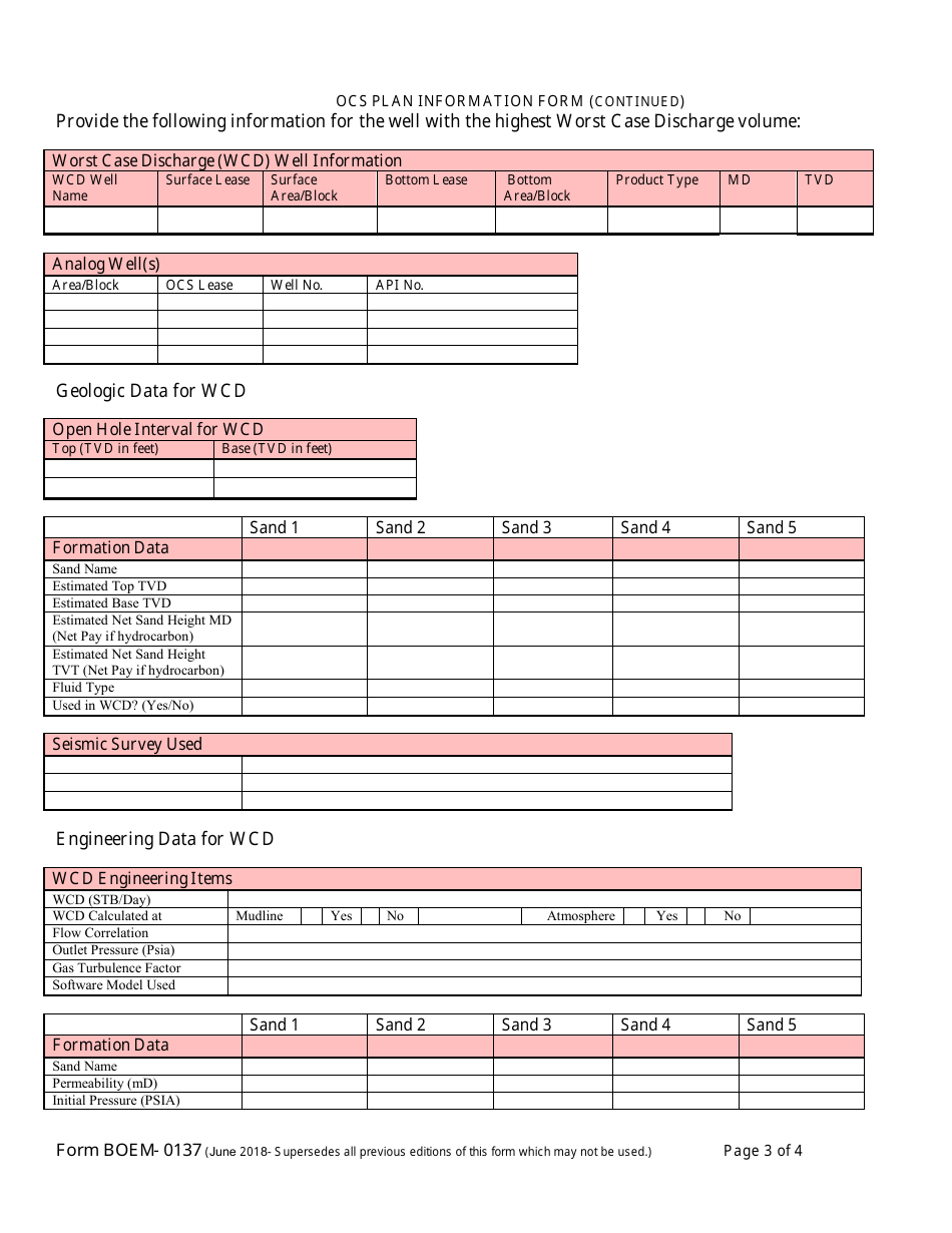 Form BOEM-0137 - Fill Out, Sign Online and Download Fillable PDF ... Form BOEM-0137 - Fill Out, Sign Online and Download Fillable PDF ...