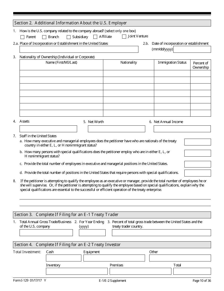 USCIS Form I-129 - Fill Out, Sign Online and Download Fillable PDF ... USCIS Form I-129 - Fill Out, Sign Online and Download Fillable PDF ...