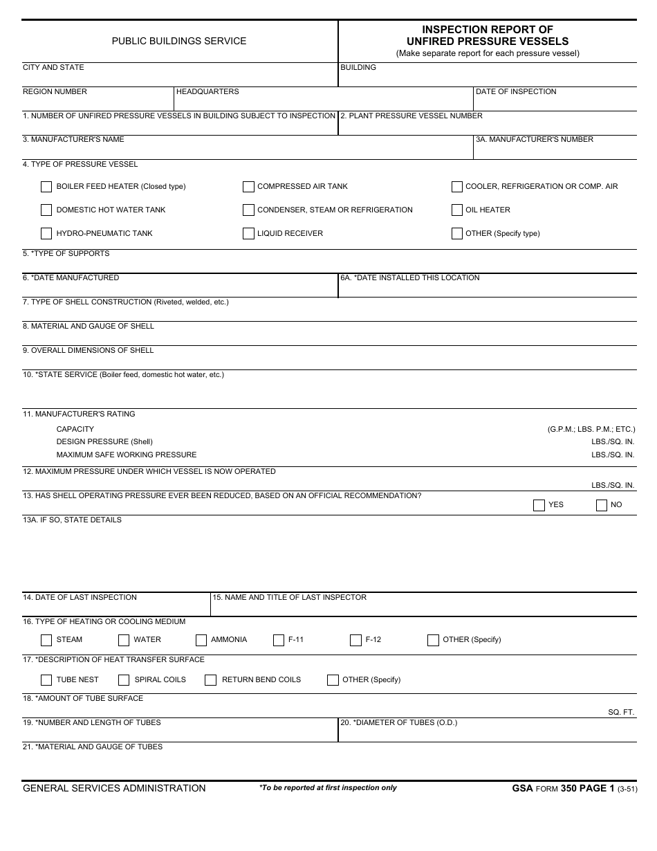 GSA Form 350 - Fill Out, Sign Online and Download Fillable PDF ...