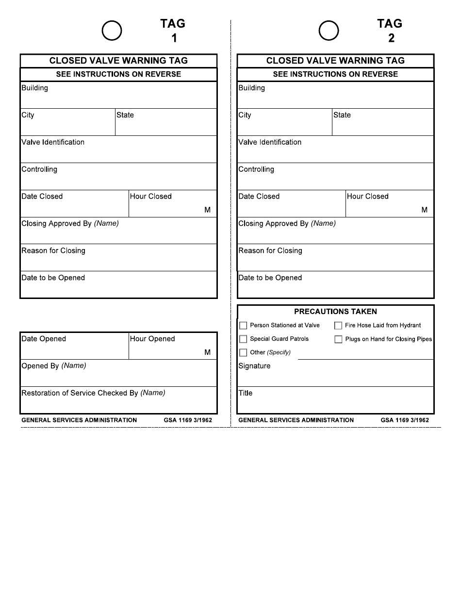 GSA Form 1169 - Fill Out, Sign Online and Download Fillable PDF ...
