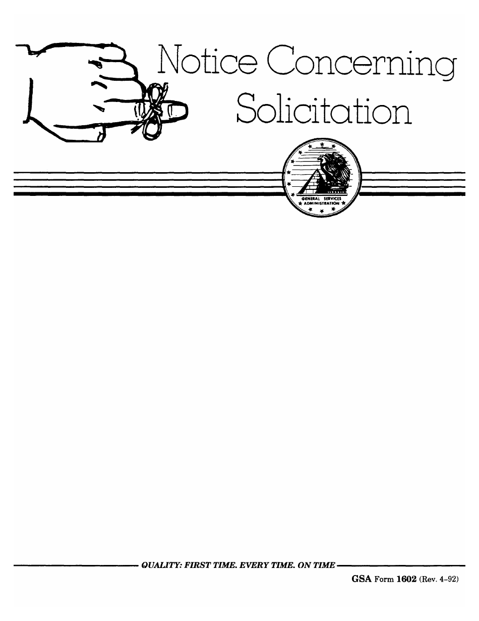 GSA Form 1602 - Fill Out, Sign Online and Download Printable PDF ...