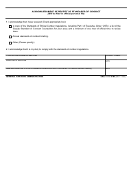 Acknowledgment of Receipt of Conduct Information - Fill Out, Sign ...