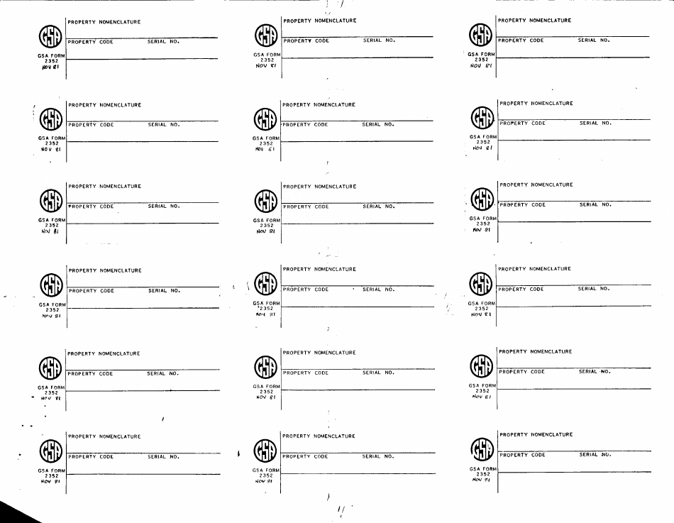 GSA Form 2352 - Fill Out, Sign Online and Download Fillable PDF ...