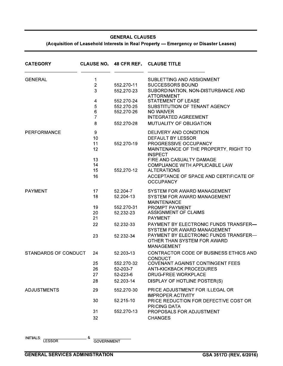GSA Form 3517D - Fill Out, Sign Online and Download Fillable PDF ...