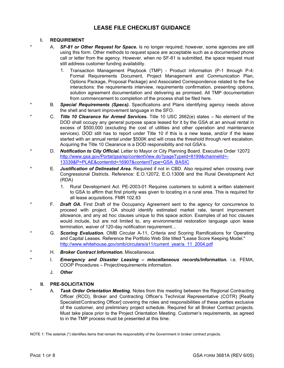 GSA Form 3681A - Fill Out, Sign Online and Download Printable PDF ...