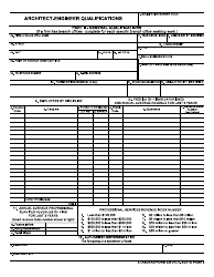 Form SF-330 Download Fillable PDF or Fill Online Architect-Engineer ...