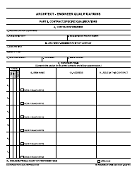 Form SF-330 Download Fillable PDF or Fill Online Architect-Engineer ...