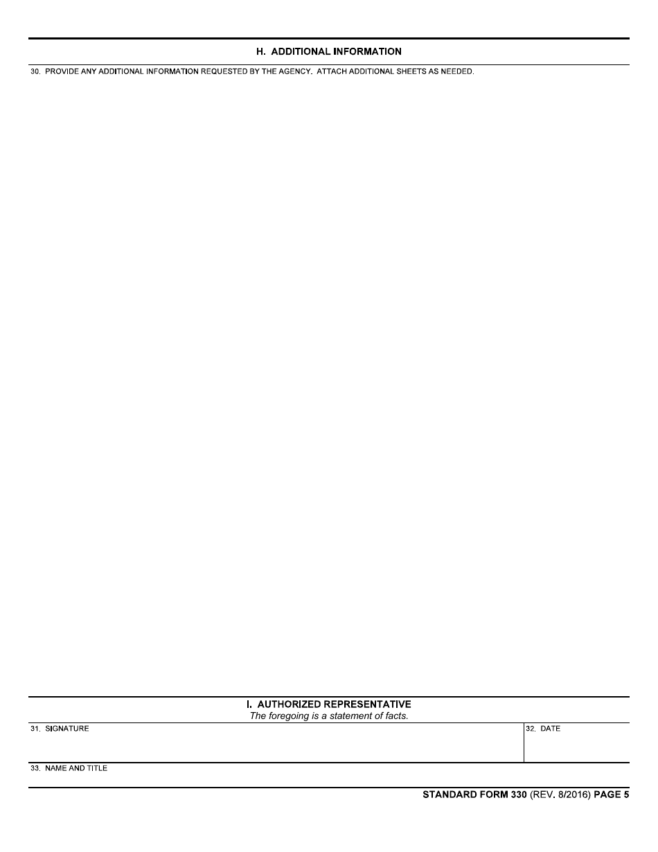 Form SF-330 - Fill Out, Sign Online and Download Fillable PDF ...