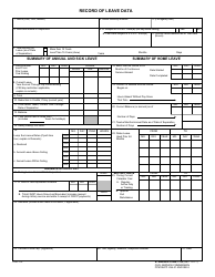 Form SF-1150 Download Fillable PDF or Fill Online Record of Leave Data ...
