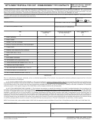Form SF-1437 Download Fillable PDF or Fill Online Settlement Proposal ...