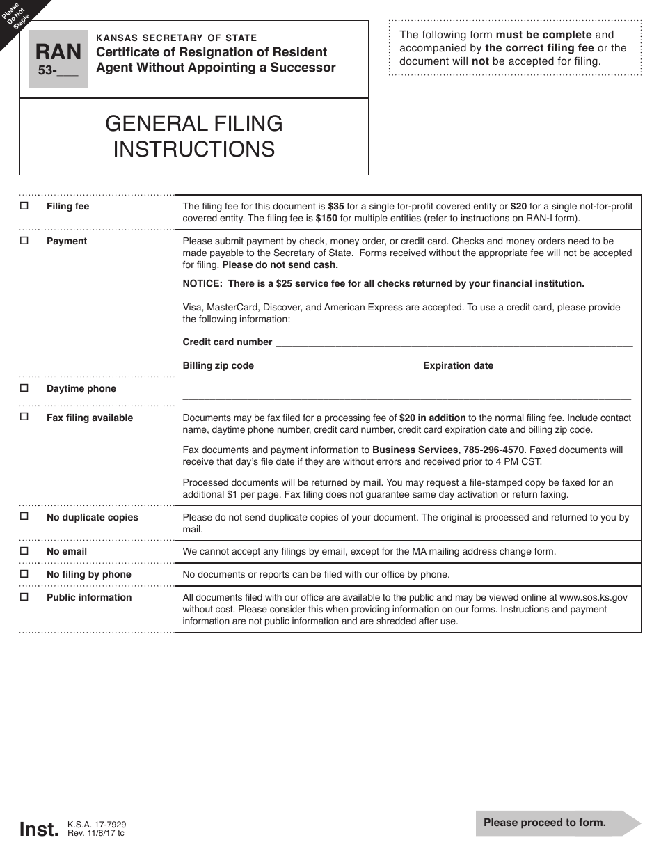 Form RAN53 - Fill Out, Sign Online and Download Fillable PDF, Kansas ...