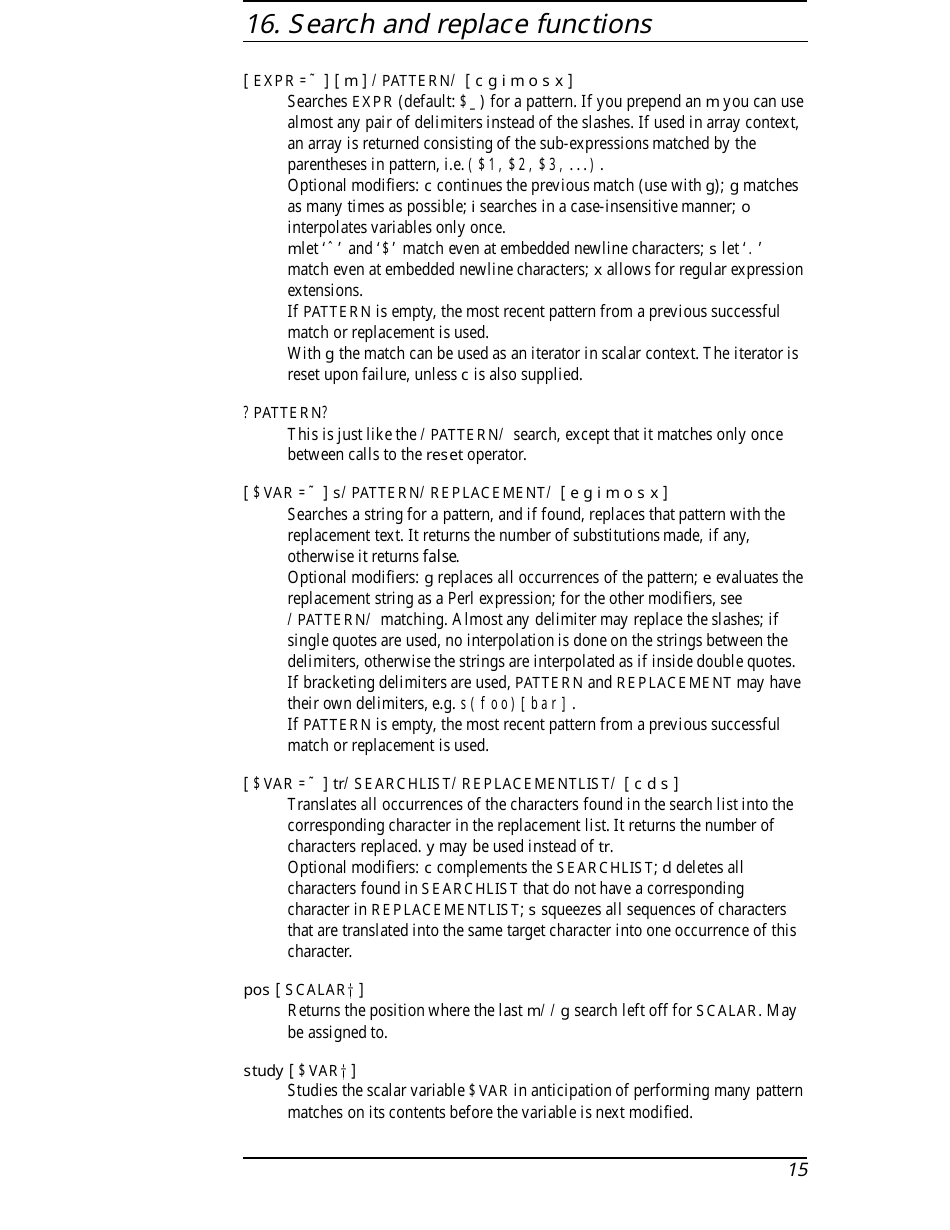 Perl Cheat Sheet - Squirrel Consultancy Download Printable PDF ...