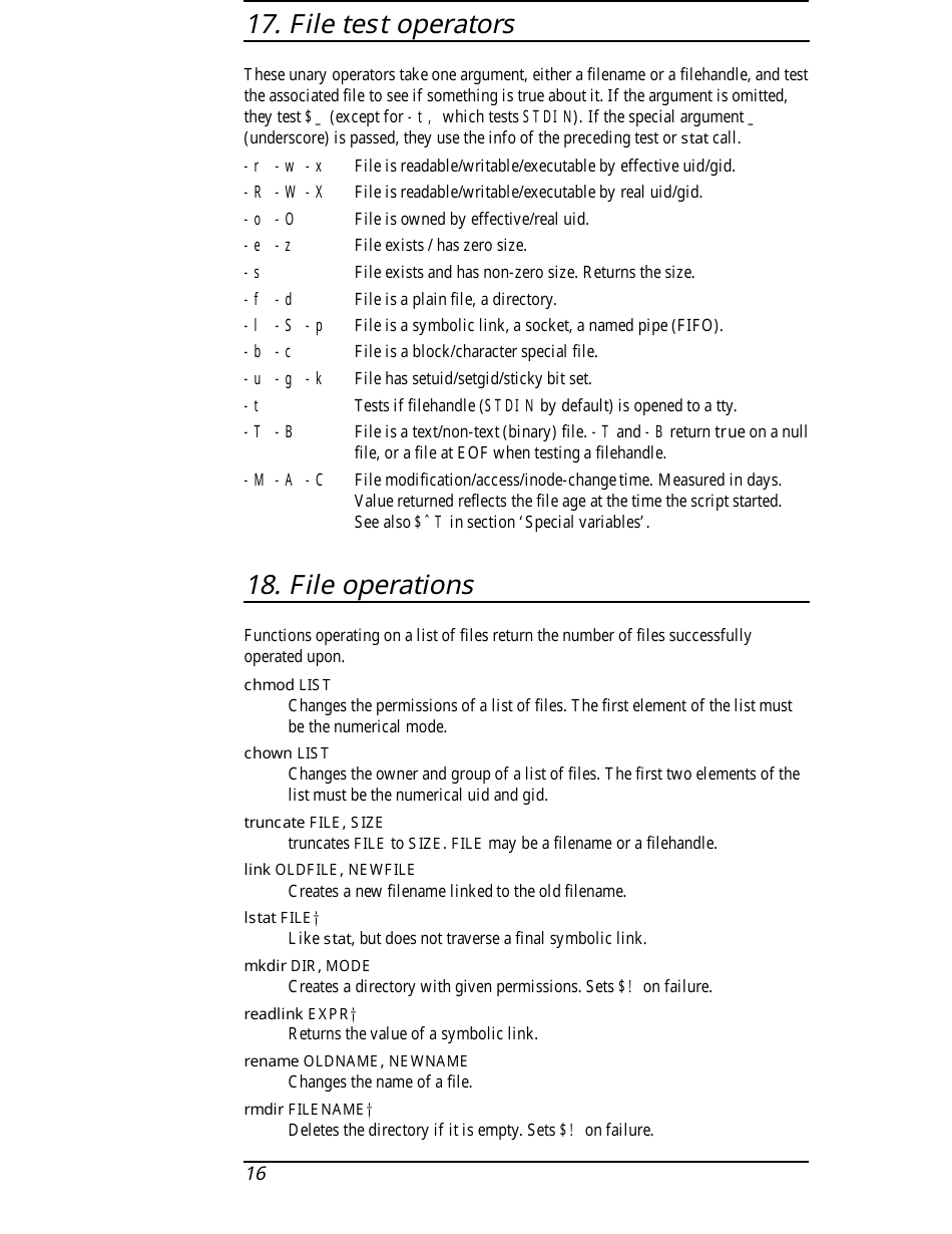 Perl Cheat Sheet - Squirrel Consultancy Download Printable PDF ...