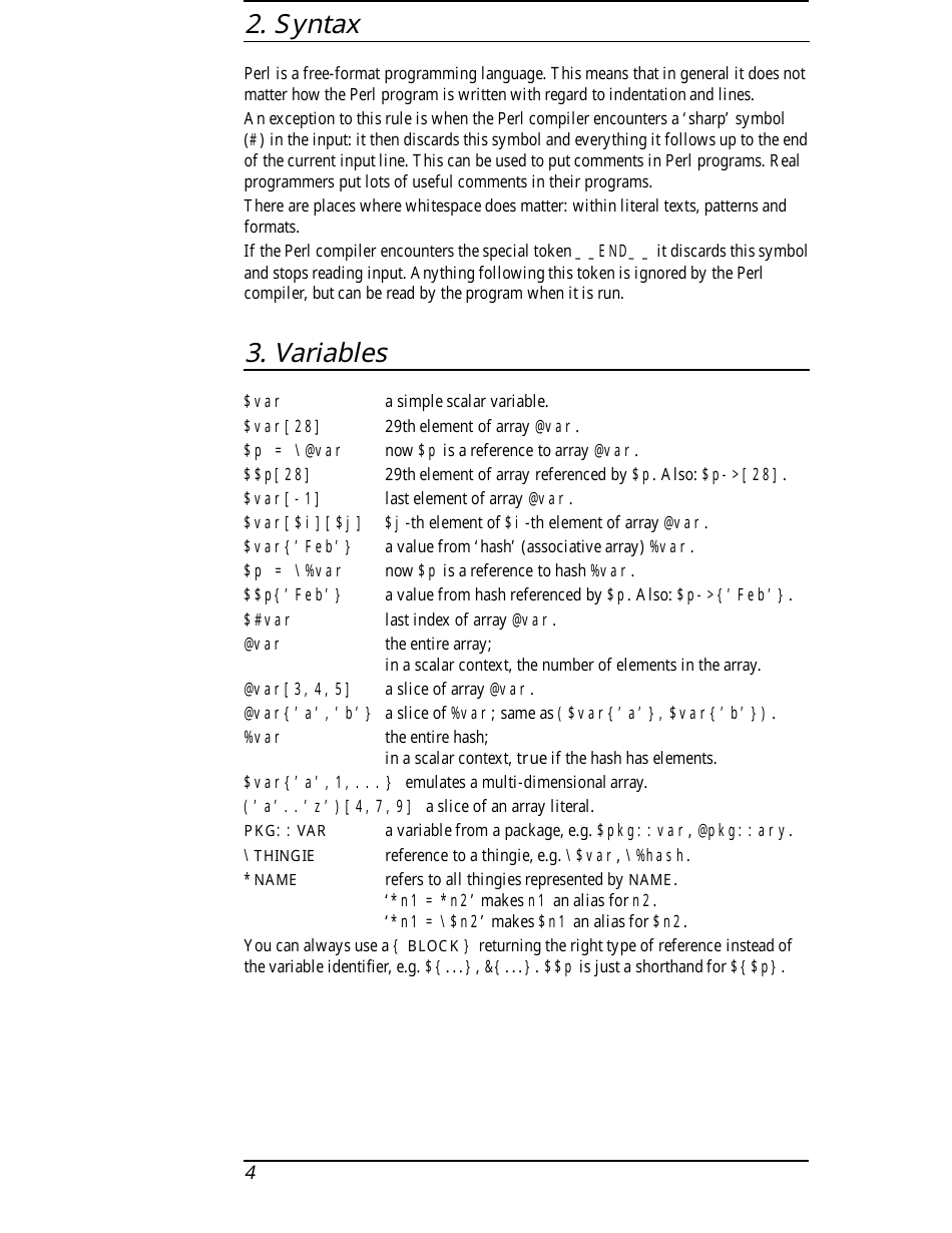 Perl Cheat Sheet - Squirrel Consultancy Download Printable PDF ...