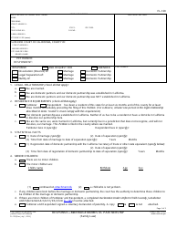 Form FL-100 Download Fillable PDF or Fill Online Petition - Marriage ...
