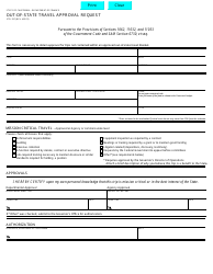 Form STD.257 Download Fillable PDF or Fill Online Out-of-State Travel ...