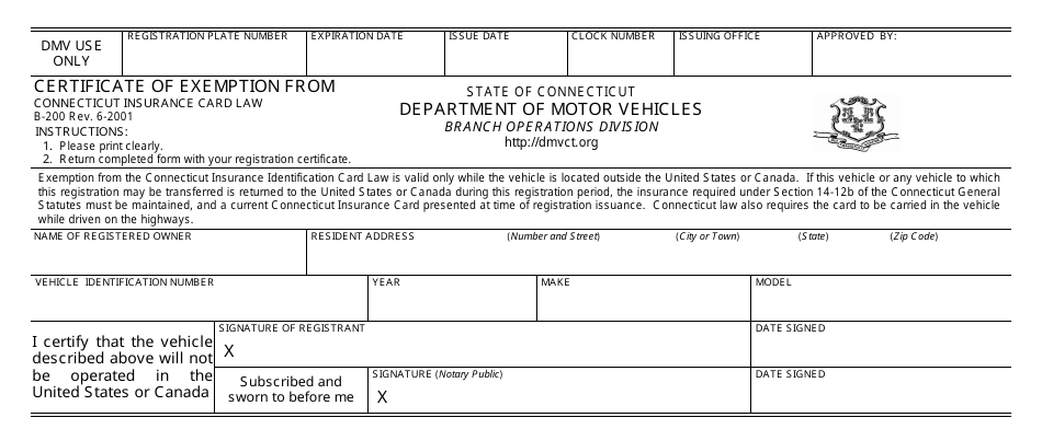 Form B-200 - Fill Out, Sign Online and Download Fillable PDF ...