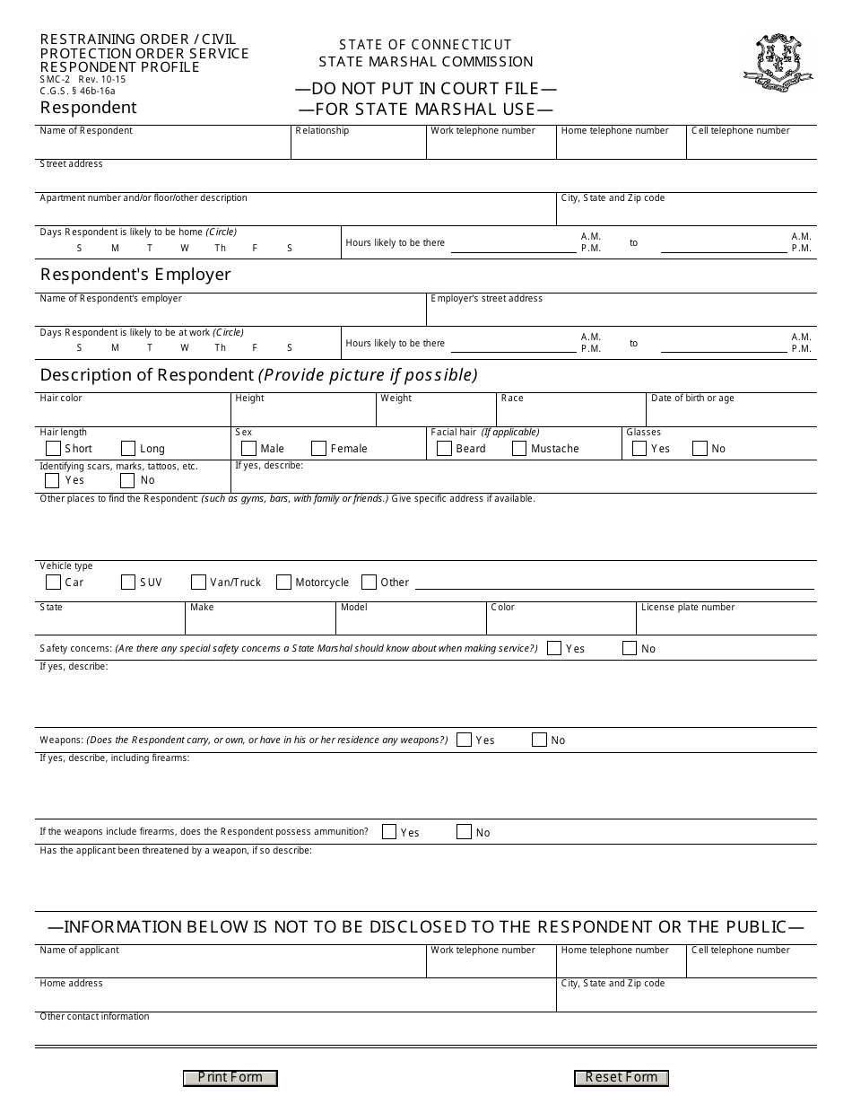Form SMC-2 - Fill Out, Sign Online and Download Fillable PDF ...