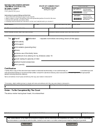 Form JD-FM-176 Download Fillable PDF or Fill Online Motion for Orders ...