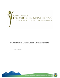 Colorado Plan for Community Living Guide - Fill Out, Sign Online and ...