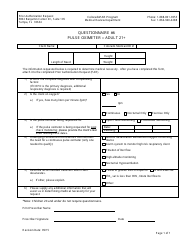 Colorado Questionnaire #8 - Cpap/ BI- Level (Pap) " Adult 21+ - Fill ...