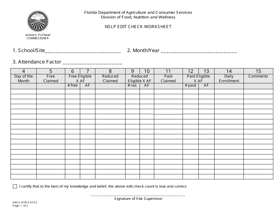 Form DACS-01813 - Fill Out, Sign Online and Download Printable PDF ...