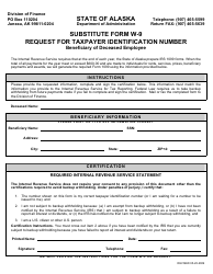 Form W-9 Download Fillable PDF or Fill Online Substitute Form W-9 ...
