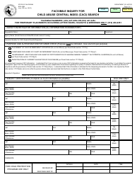 Form A (CAR-4001) Download Fillable PDF or Fill Online Child Abuse ...