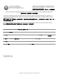 DLSE Form 281 Download Fillable PDF or Fill Online Application for ...