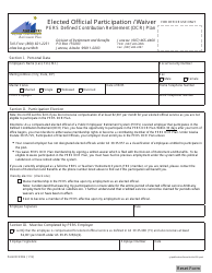 Form DCR006 Download Fillable PDF or Fill Online Elected Official ...