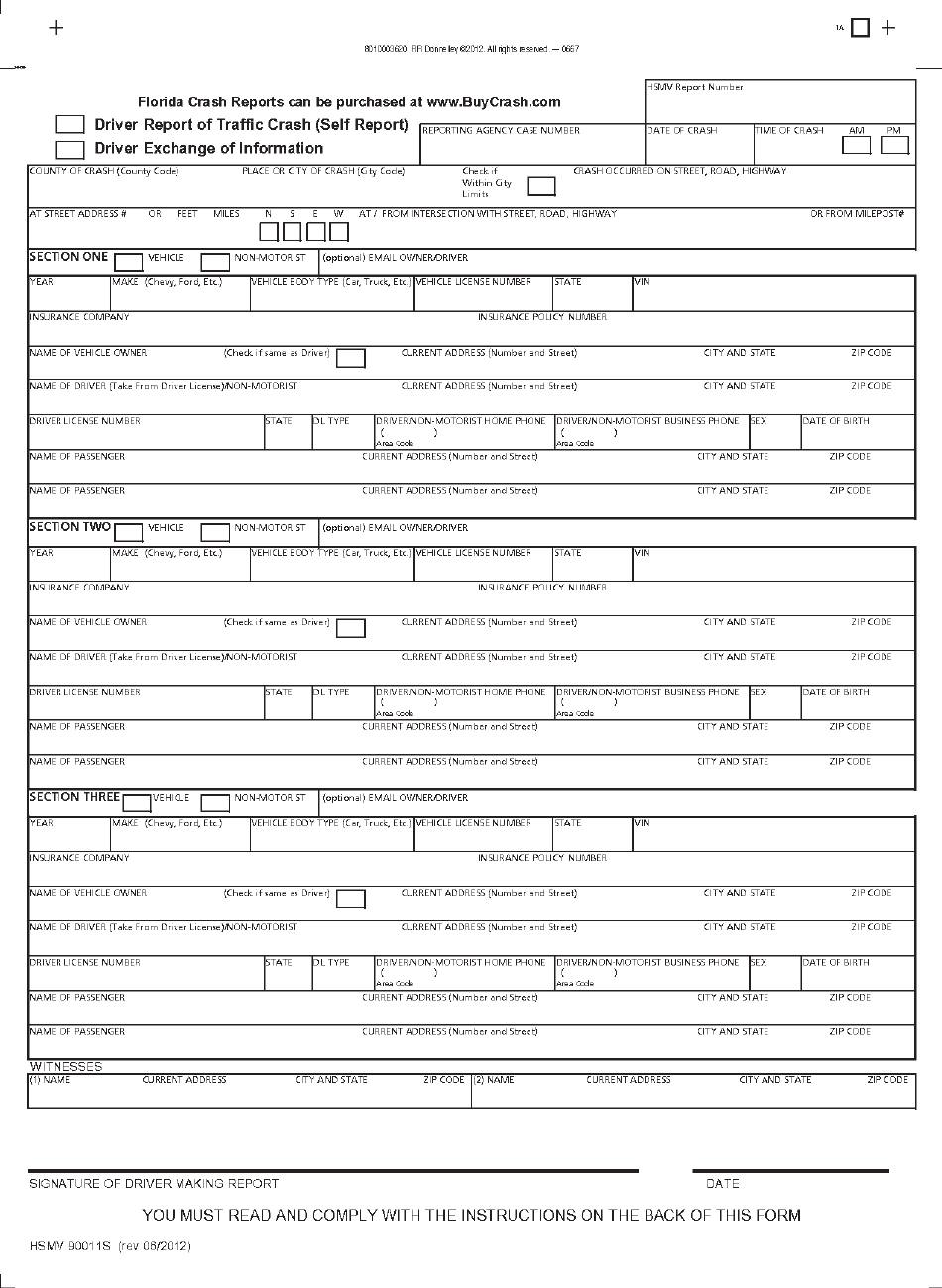 Form HSMV90011S - Fill Out, Sign Online and Download Printable PDF ...