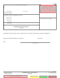 Form JV-364 Download Fillable PDF or Fill Online Termination of ...