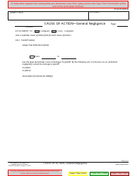 Form PLD-PI-001(2) Download Fillable PDF or Fill Online Cause of Action ...