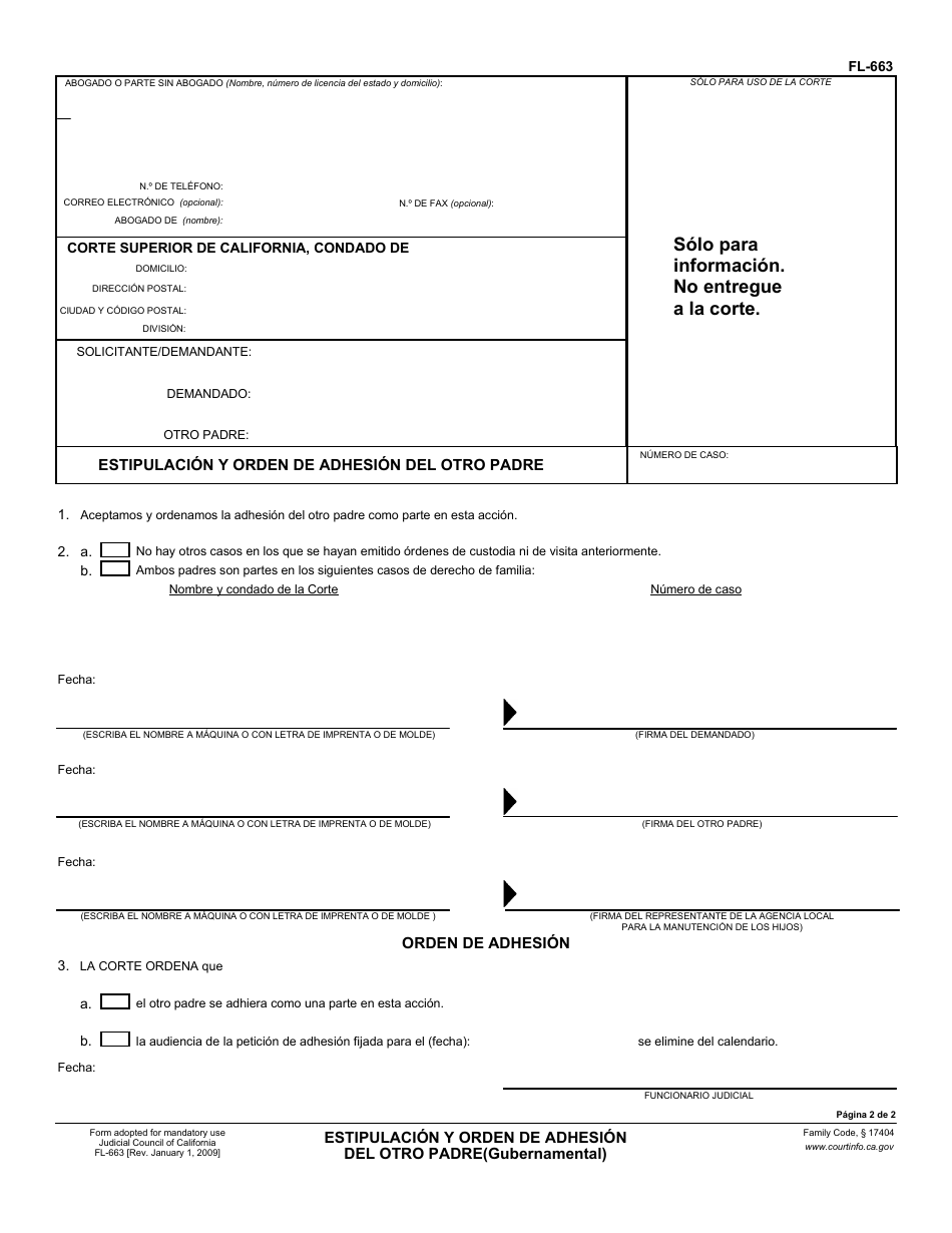 Formulario FL-663 - Fill Out, Sign Online and Download Printable PDF ...