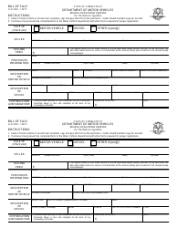 Form H-31 Download Fillable PDF or Fill Online Vehicle/Boat Bill of ...