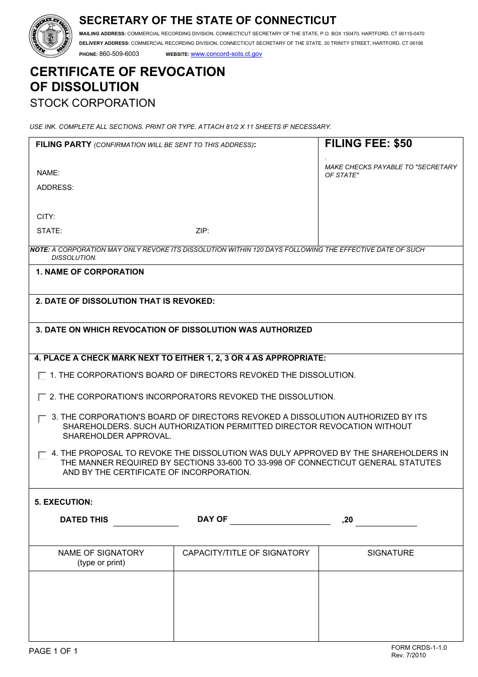 Form CRDS-1-1.0 - Fill Out, Sign Online and Download Fillable PDF ...