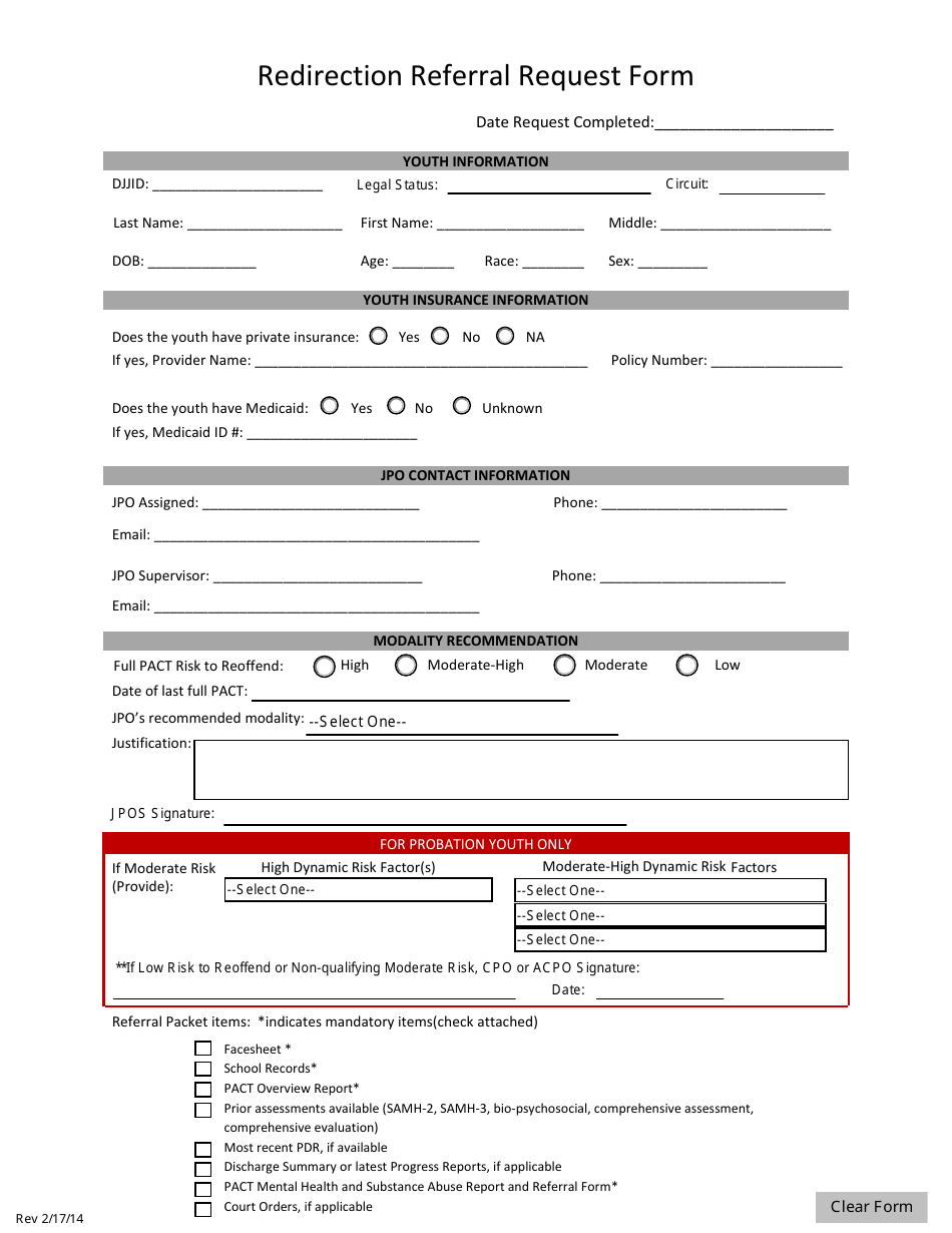 Florida Redirection Referral Request Form - Fill Out, Sign Online and ...