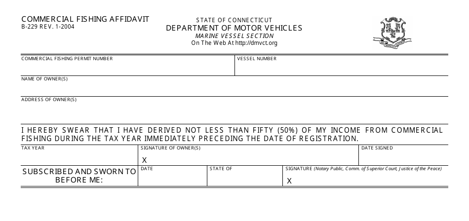Form B-229 - Fill Out, Sign Online and Download Fillable PDF ...