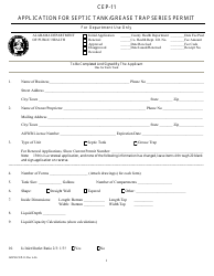 Form CEP-1 Download Fillable PDF or Fill Online Application for a ...