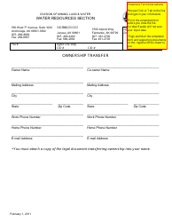 Alaska Ownership Transfer Form - Fill Out, Sign Online and Download PDF ...