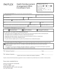 Alaska Health Reimbursement Arrangement (HRA) Enrollment Form - Payflex ...