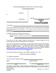 Form CIV-100 Download Fillable PDF or Fill Online Summons and Notice to ...