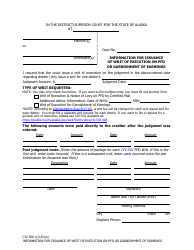 Form CIV-506 Download Fillable PDF or Fill Online Information for ...