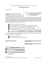 Form SF-523A Download Fillable PDF or Fill Online Disposition of Body ...
