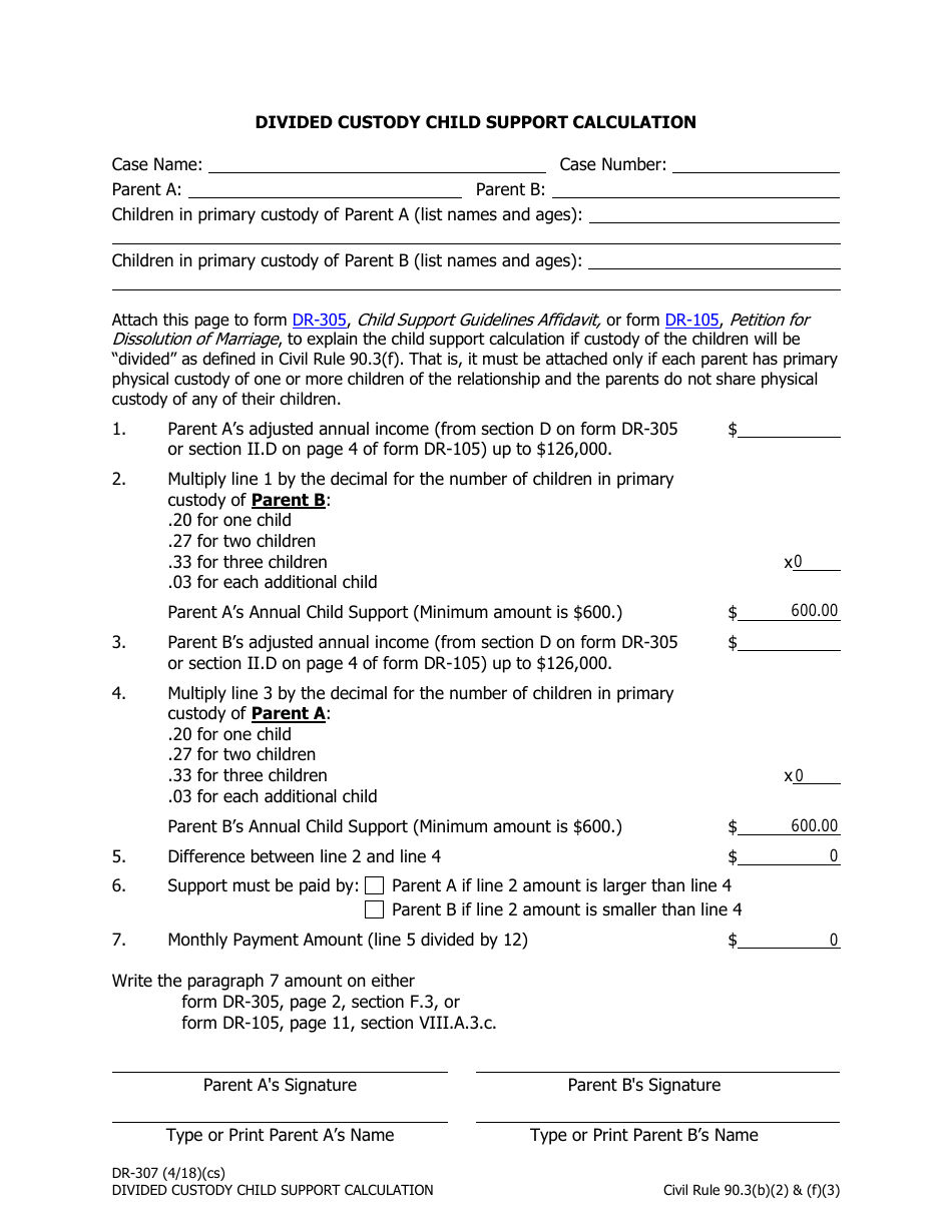 Form DR-307 - Fill Out, Sign Online and Download Fillable PDF, Alaska ...